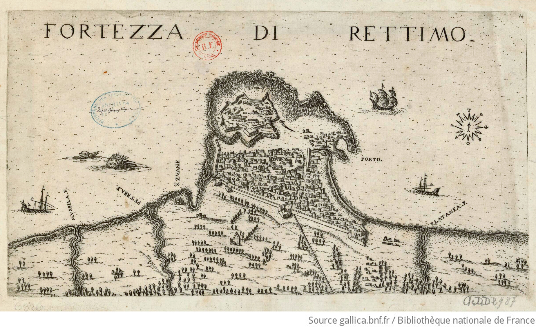 La Fortezza (Fortétza), la forteresse vénitienne de Réthymnon (Réthymno ...